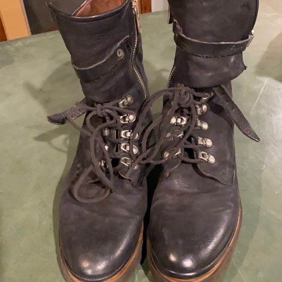 A.S.98 | Shoes | As98 Black Combat Boots Lightly Worn | Poshmark